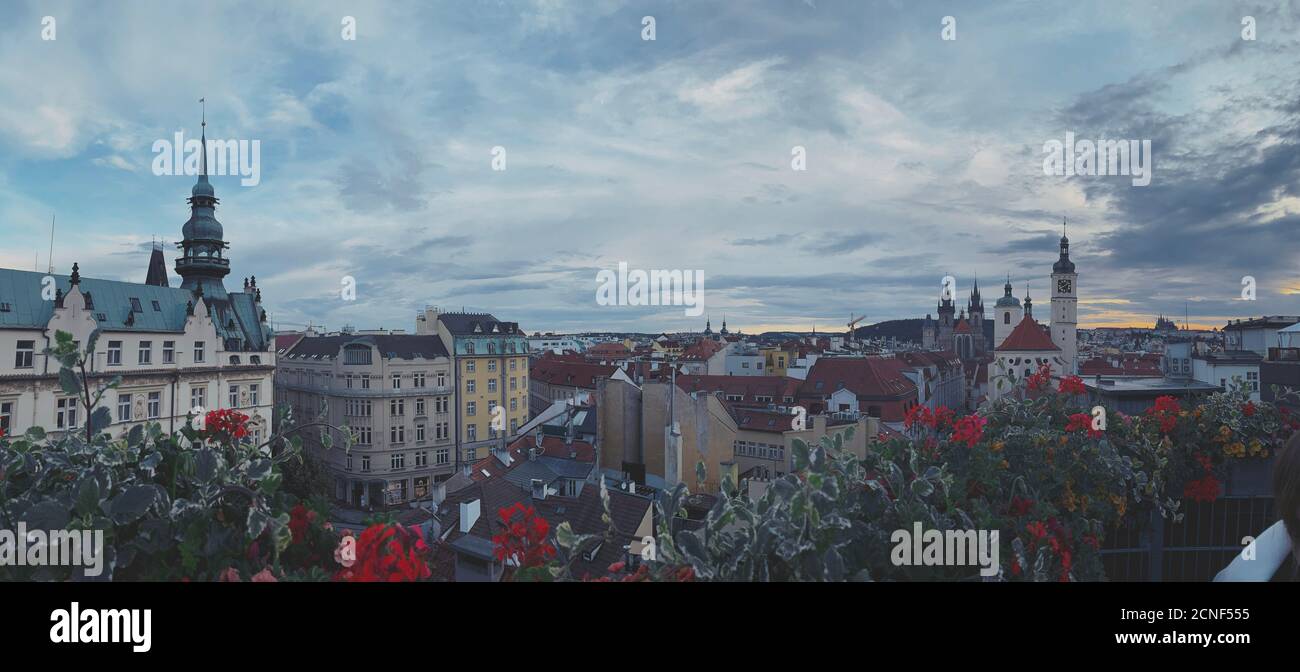 Prague sunset hi-res stock photography and images - Alamy