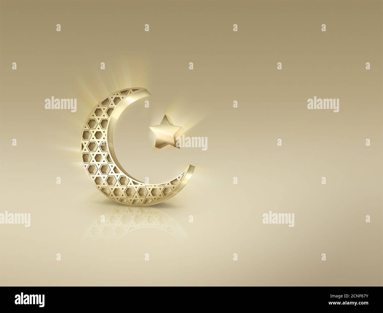 Crescent moon star ramadan hi-res stock photography and images - Alamy