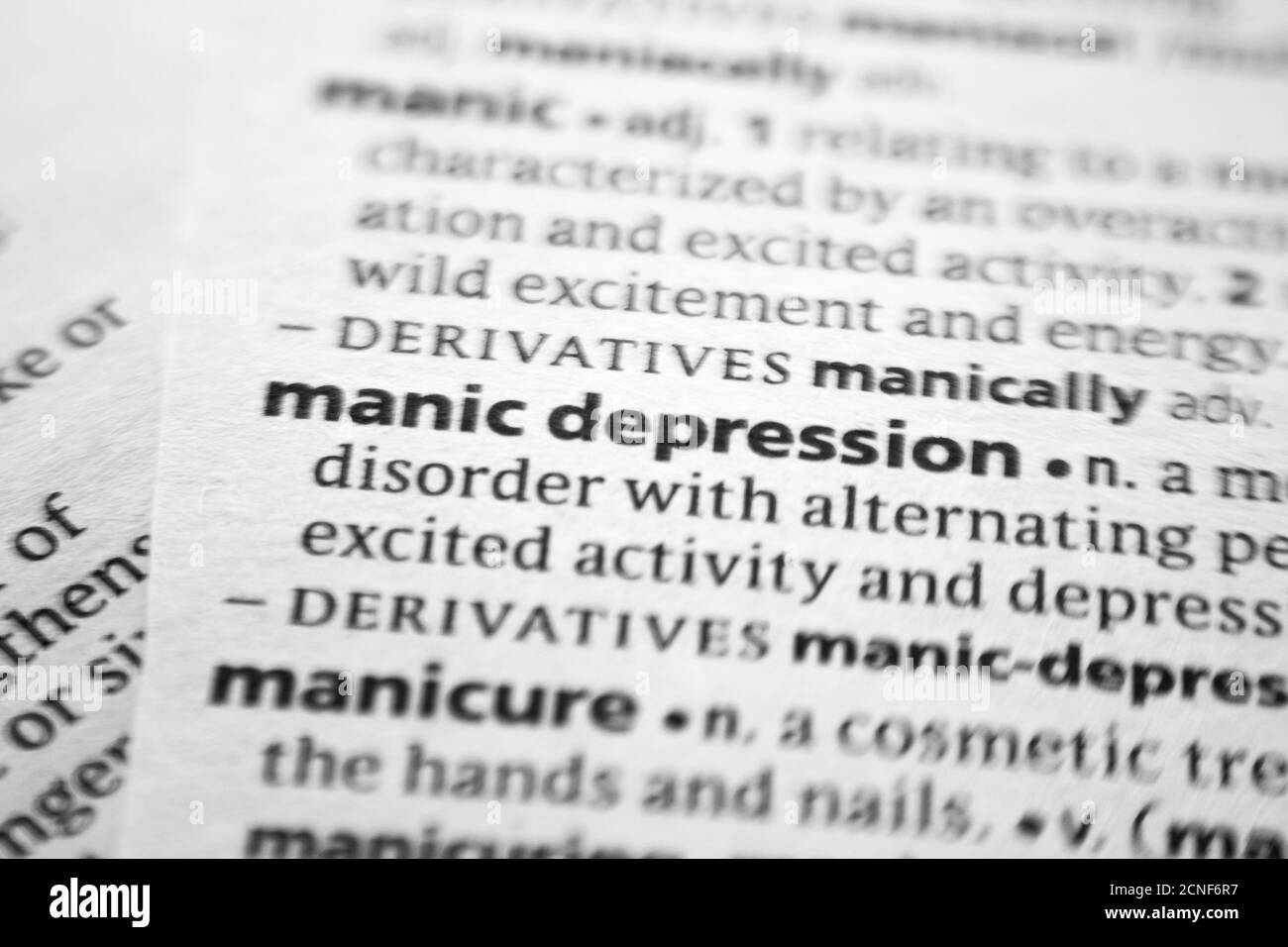 Dictionary definition depression hi-res stock photography and images ...
