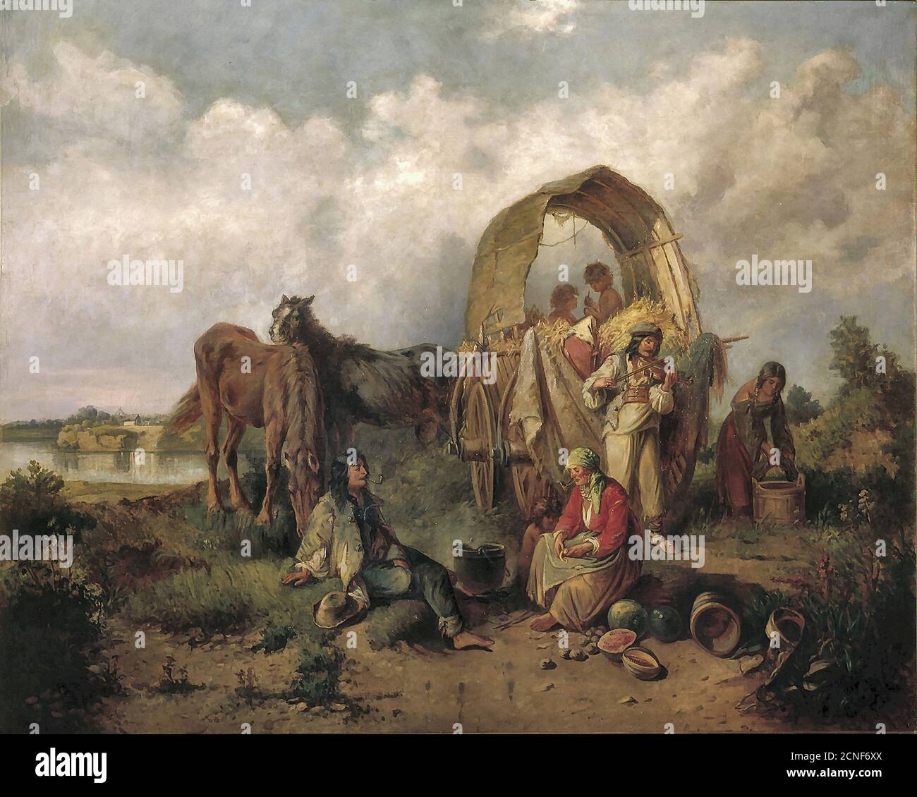 19th century painting gypsy hi-res stock photography and images - Alamy