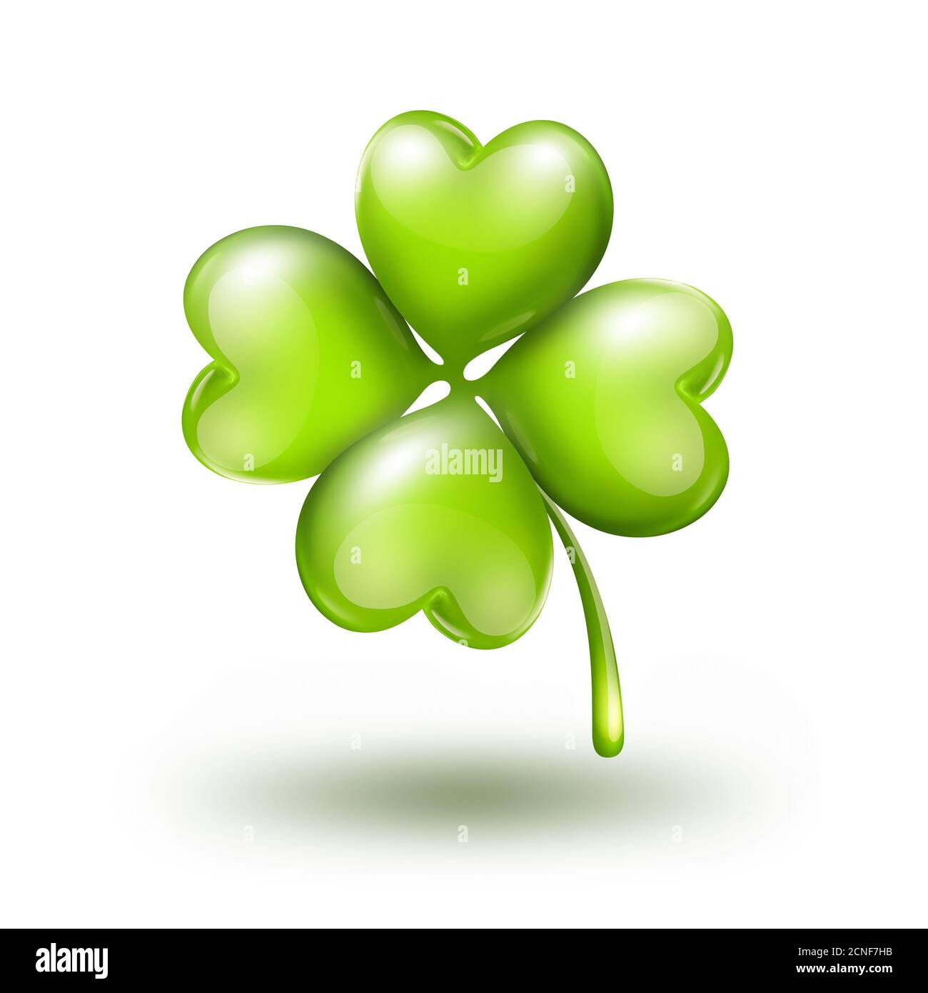 bright leaf clover on white background Stock Photo - Alamy