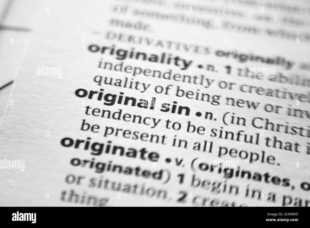 Definition word original in dictionary hi-res stock photography and ...