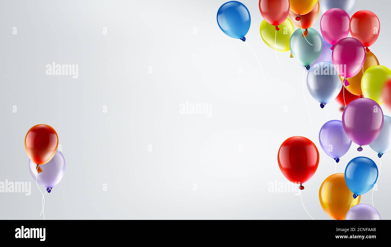 festive background with balloons Stock Photo - Alamy