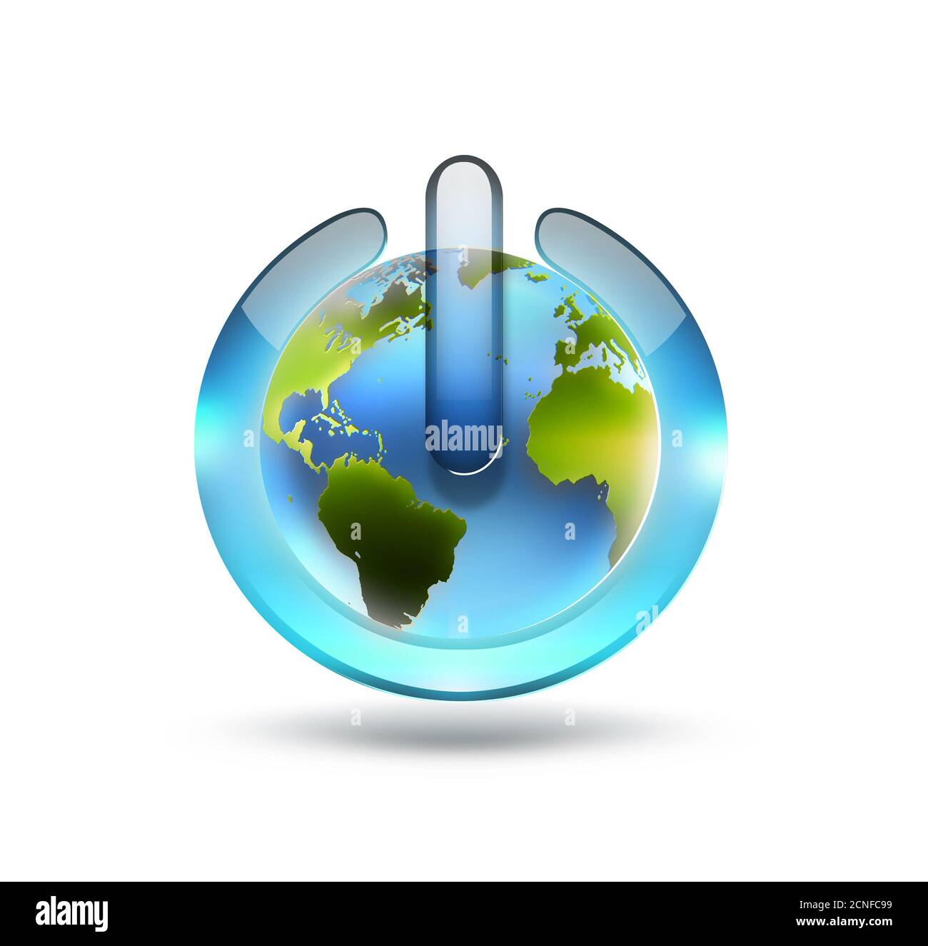 world power button Stock Photo - Alamy