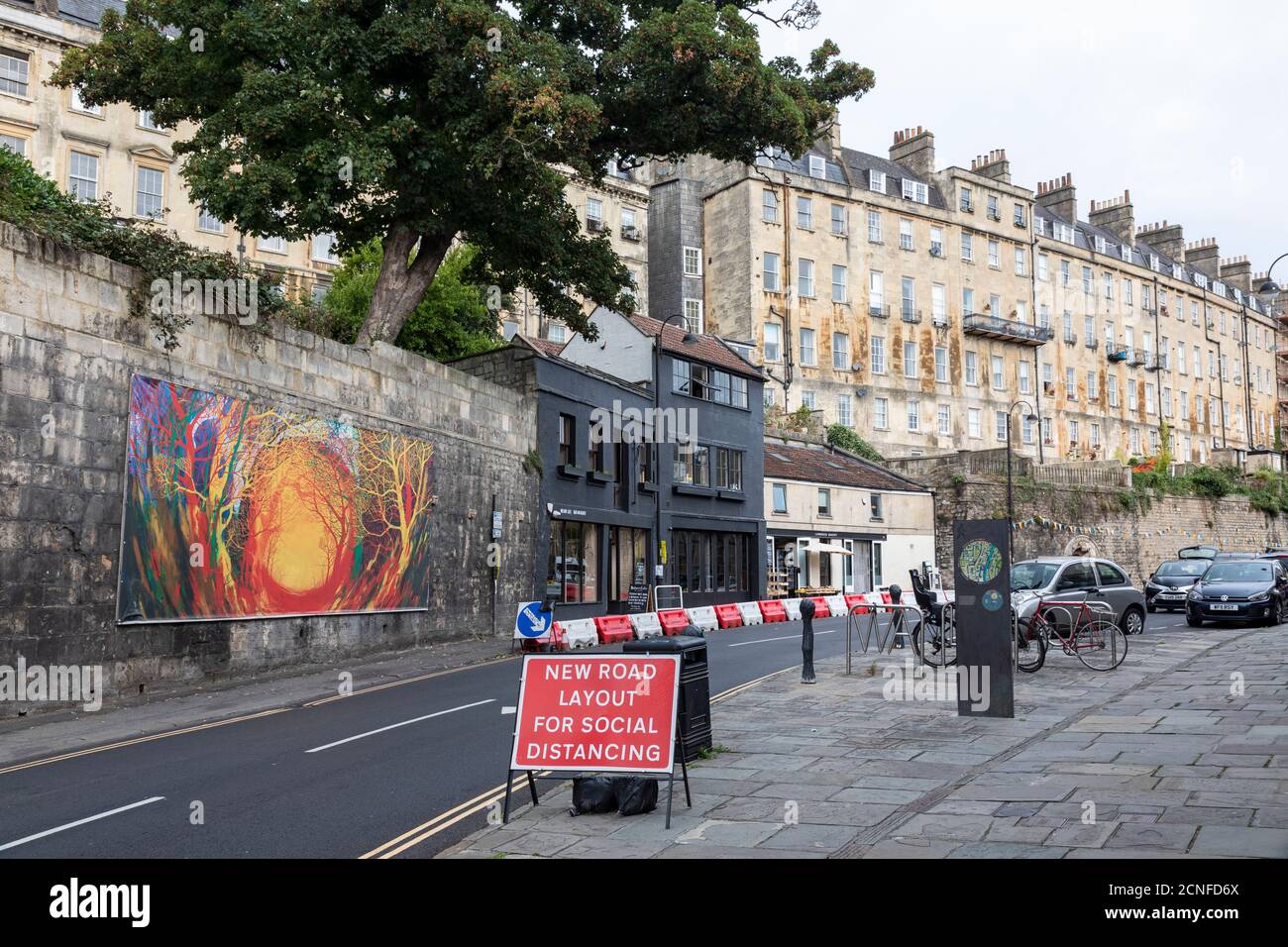 Social distancing methods in Walcot Street -The Artisan Quarter in the ...