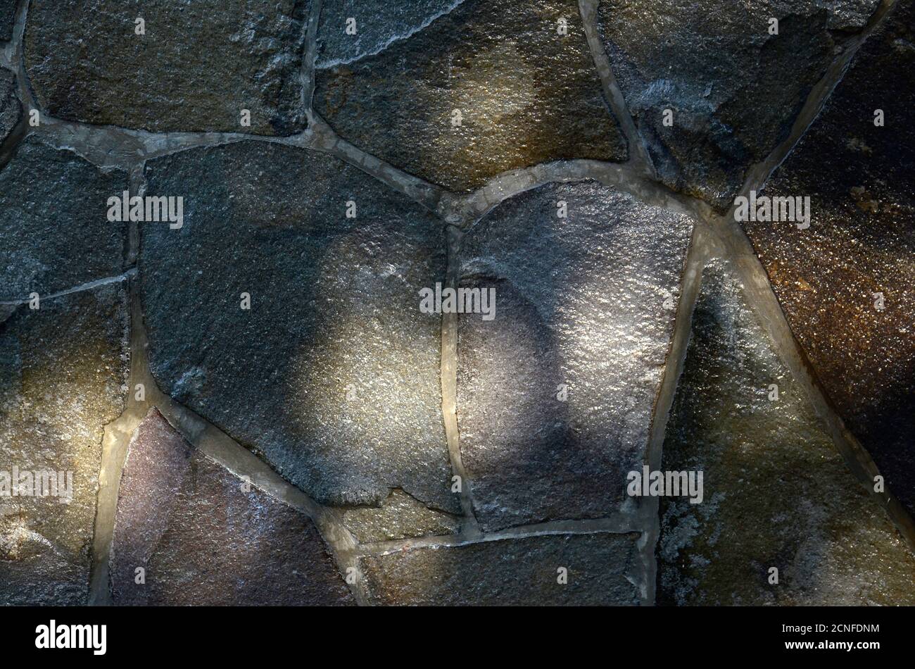 morning light and shadow in stone motive Wall Stock Photo - Alamy