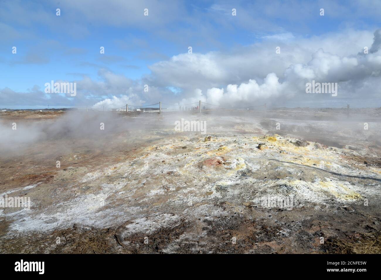 High temperature area on the Reykianes Peninsula, Iceland Stock Photo ...