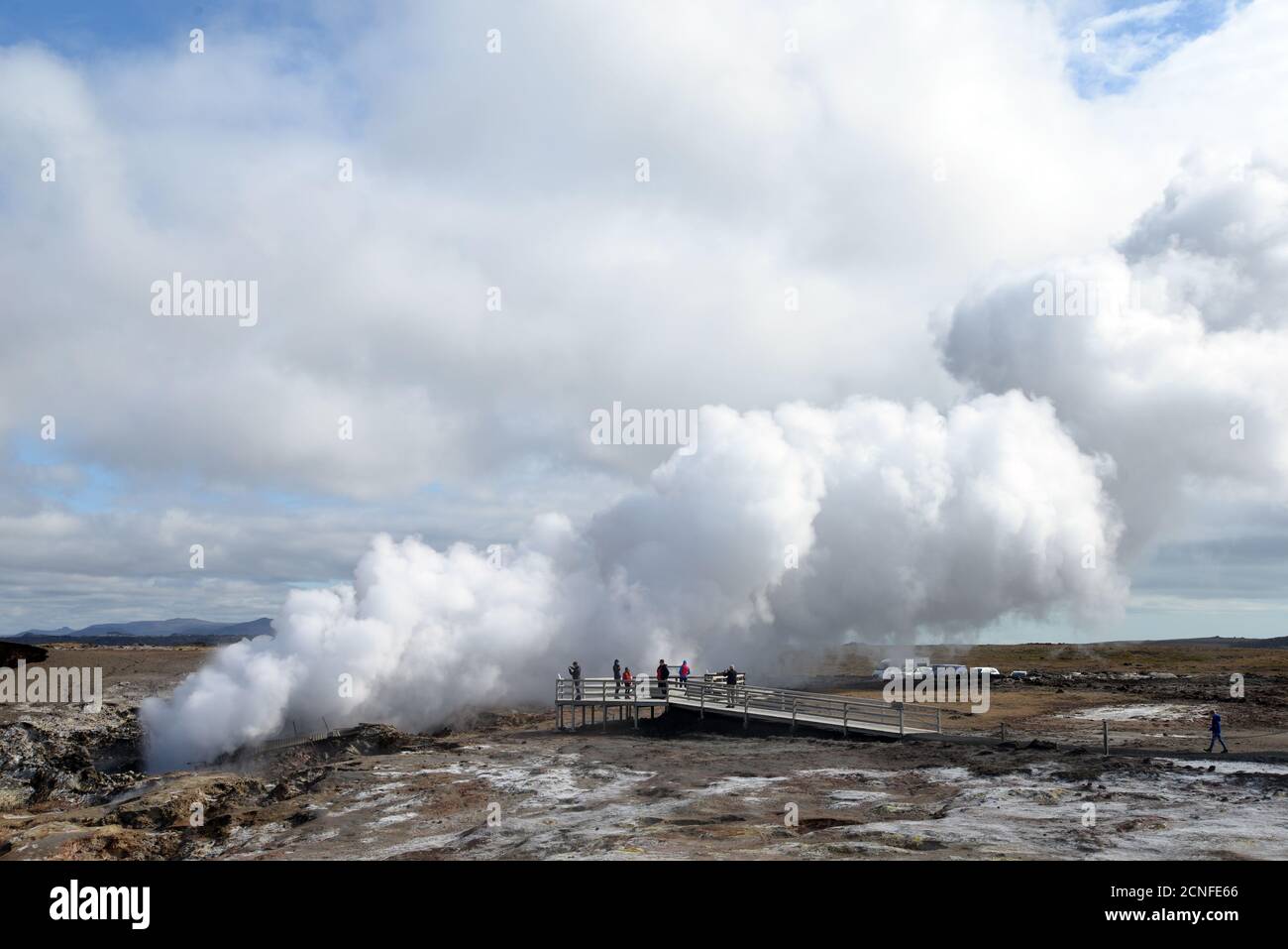 High temperature area on the Reykianes Peninsula, Iceland Stock Photo ...