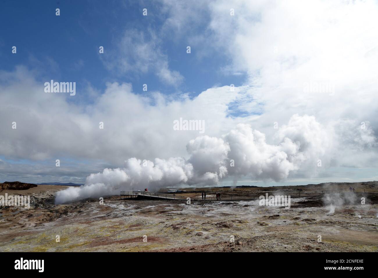 High temperature area on the Reykianes Peninsula, Iceland Stock Photo ...