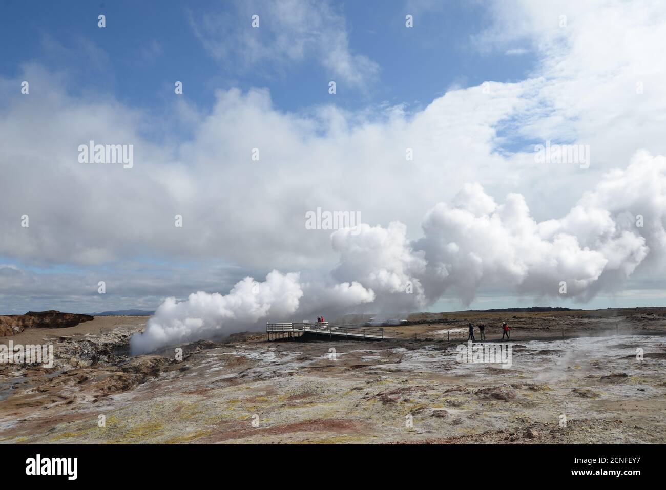 High temperature area on the Reykianes Peninsula, Iceland Stock Photo ...