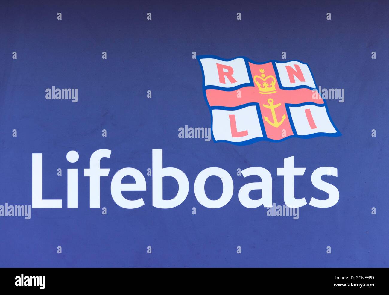 RNLI lifeboats sign UK Stock Photo - Alamy