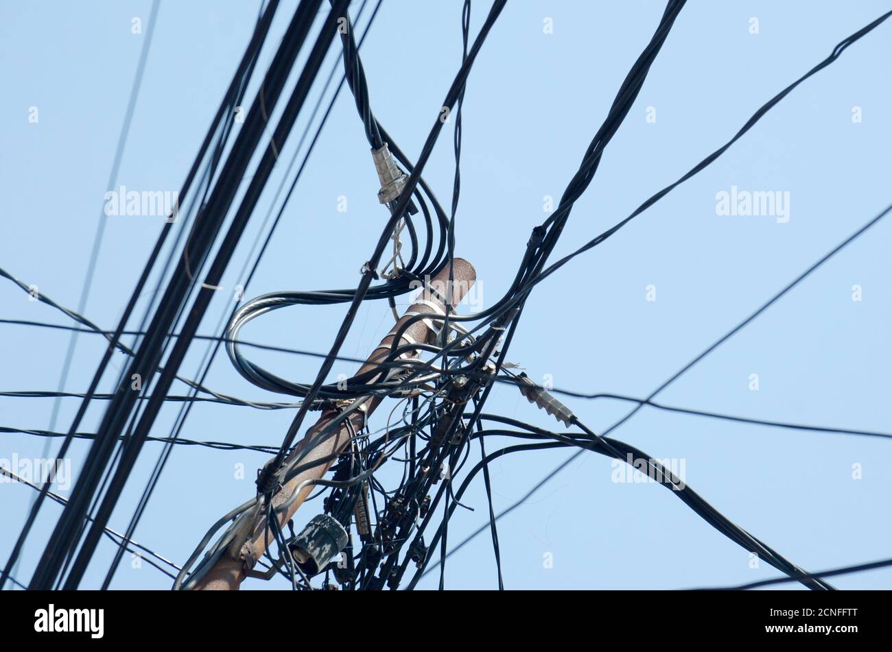 Pylon barbed wire security hi-res stock photography and images - Alamy