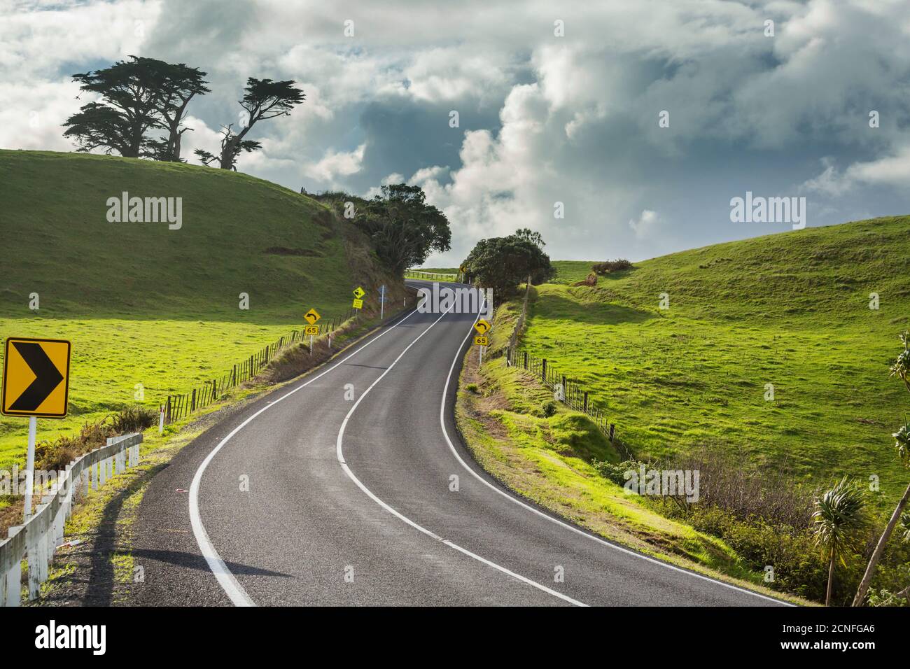 Road in New Zealand Stock Photo - Alamy
