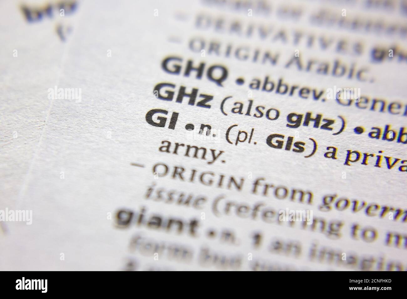 Gi word hi-res stock photography and images - Alamy