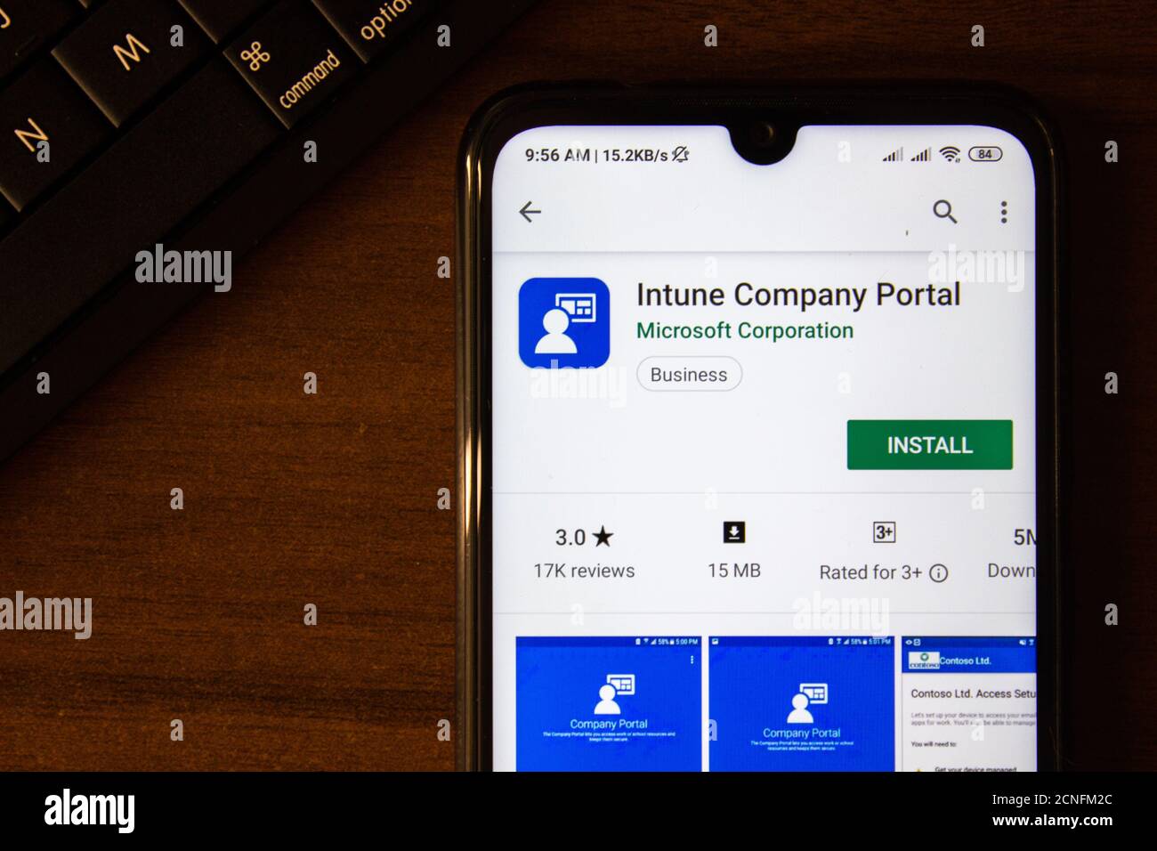 Ivanovsk, Russia - July 07, 2019: Intune Company Portal app on the ...
