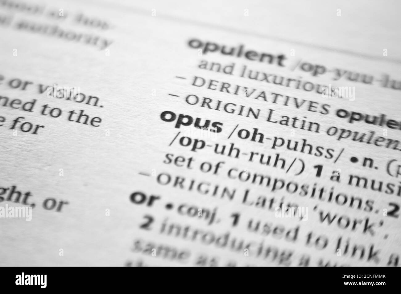 Opus page Black and White Stock Photos & Images - Alamy