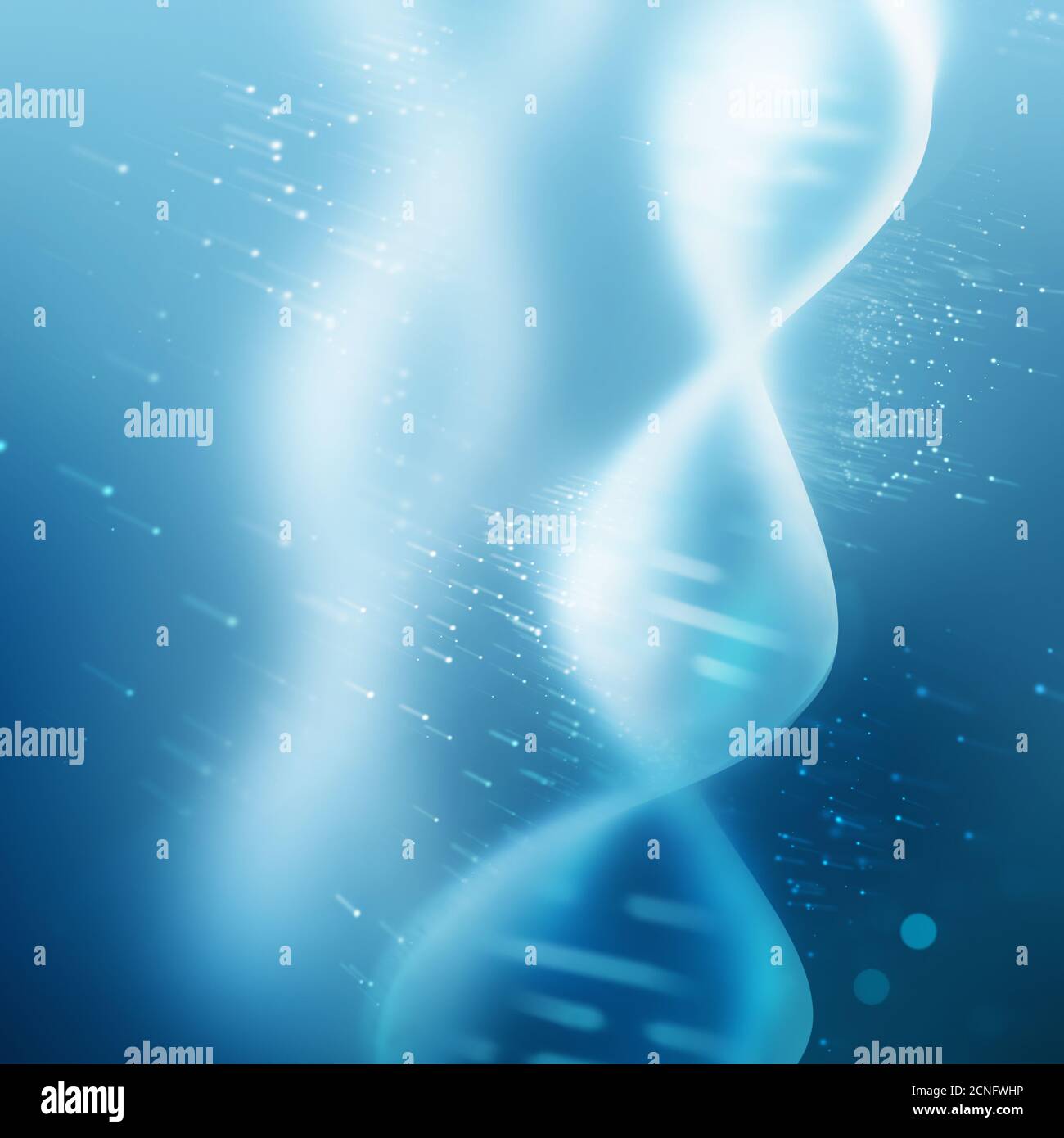 glowing DNA strand Stock Photo - Alamy