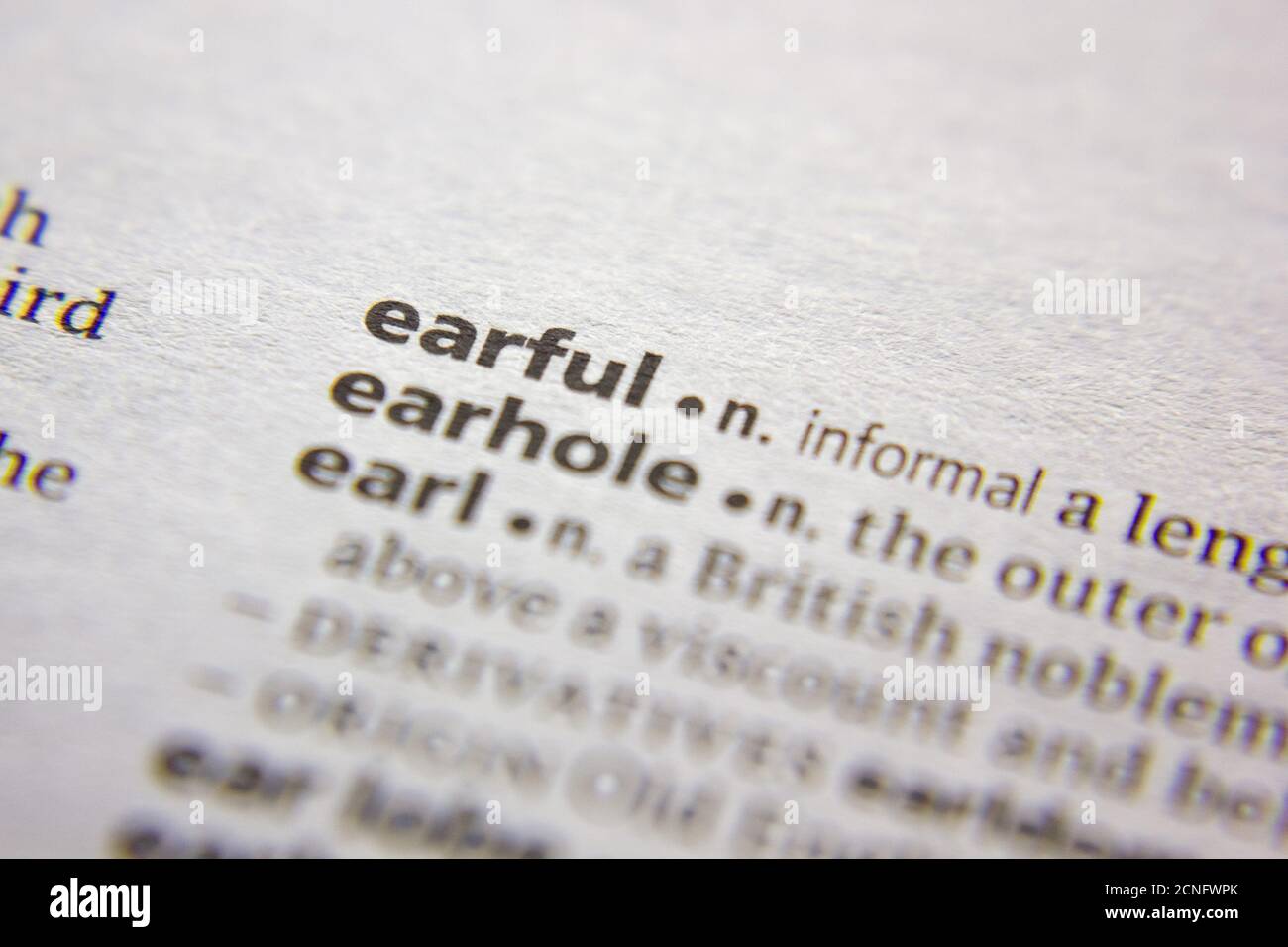 Earful hi-res stock photography and images - Alamy