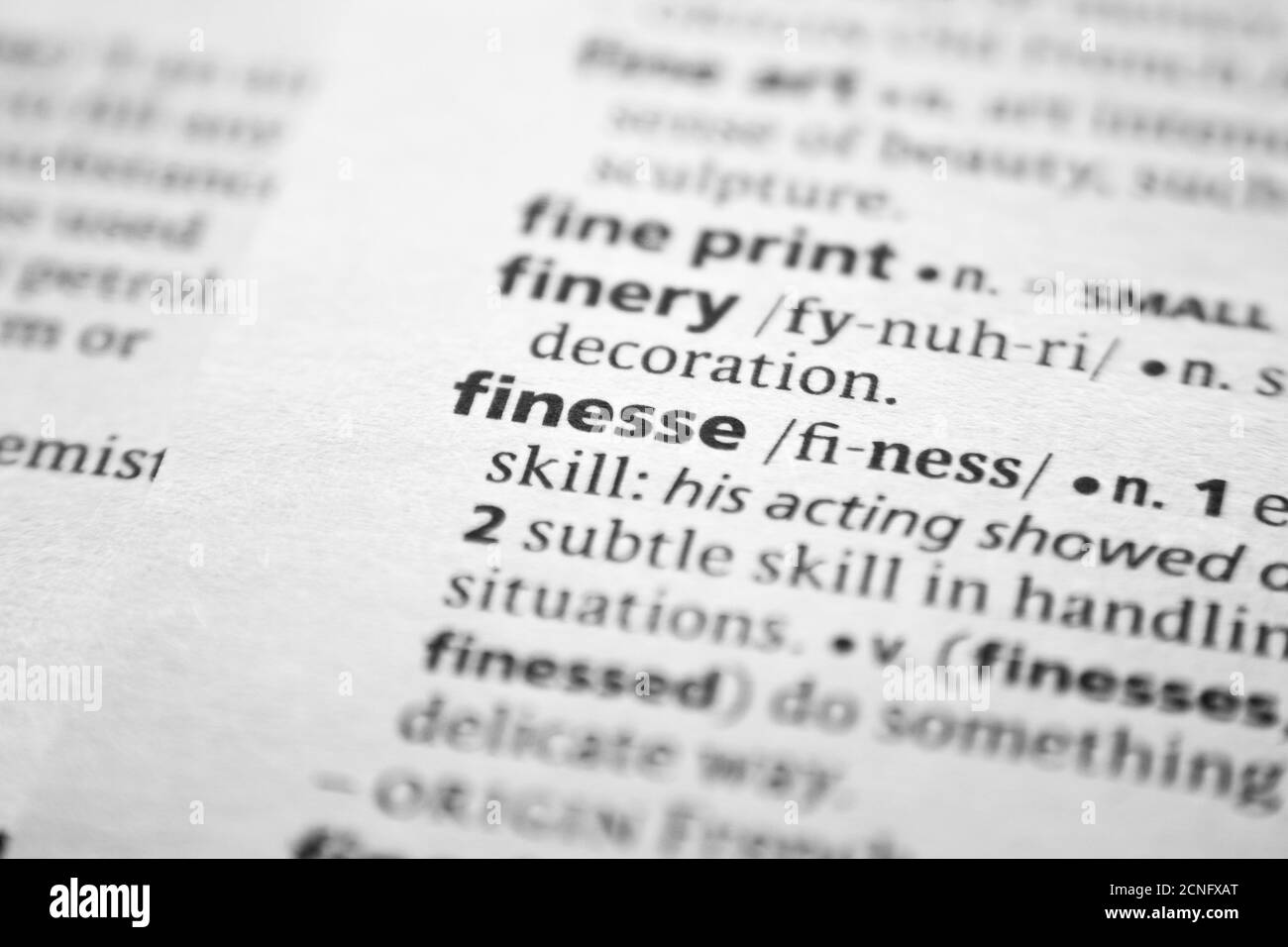 Finesse Black and White Stock Photos & Images - Alamy