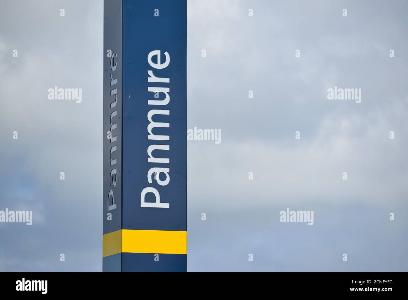 View of Panmure train and bus station Stock Photo - Alamy