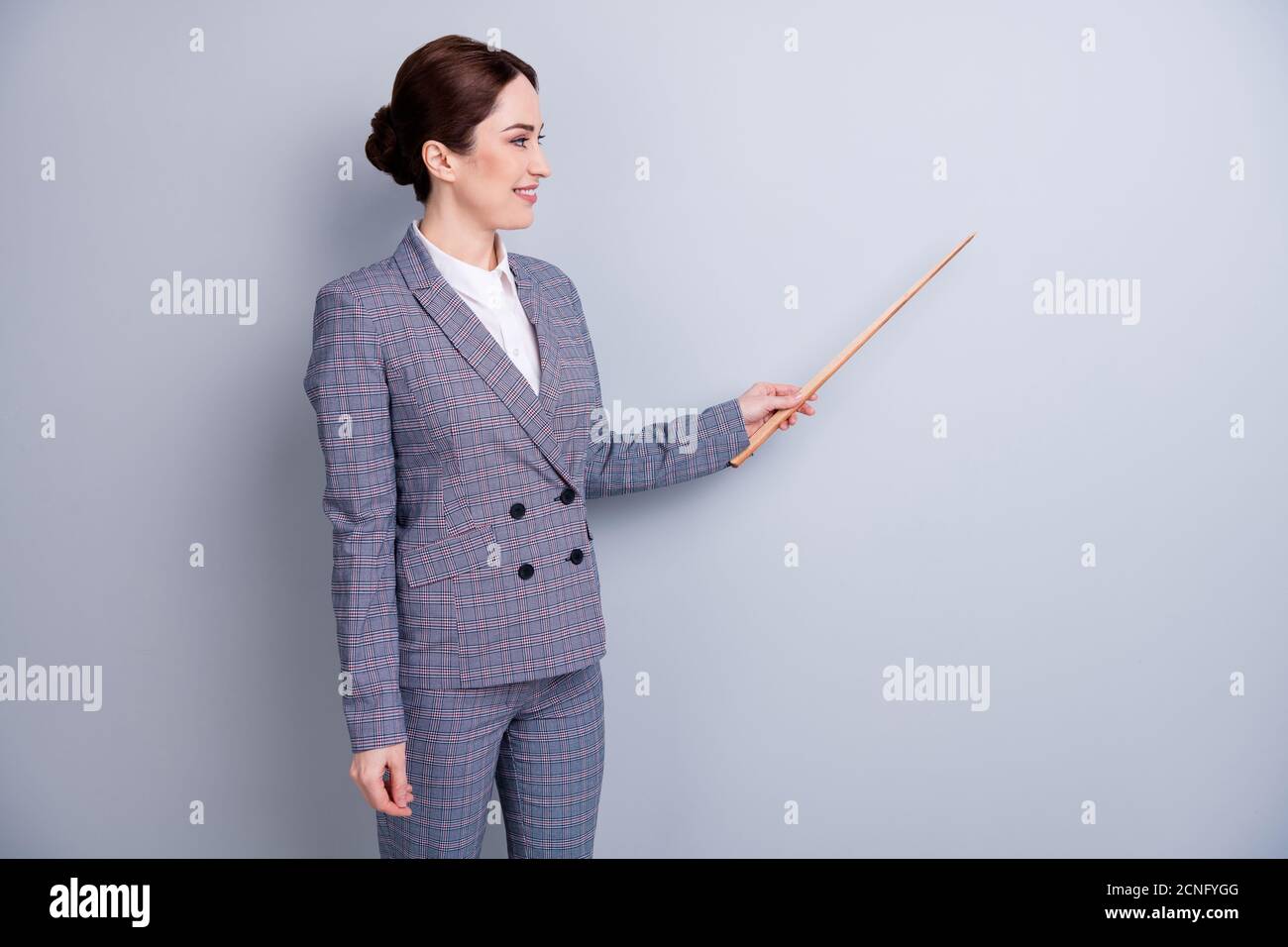 Portrait of her she nice attractive pretty smart clever diligent ...