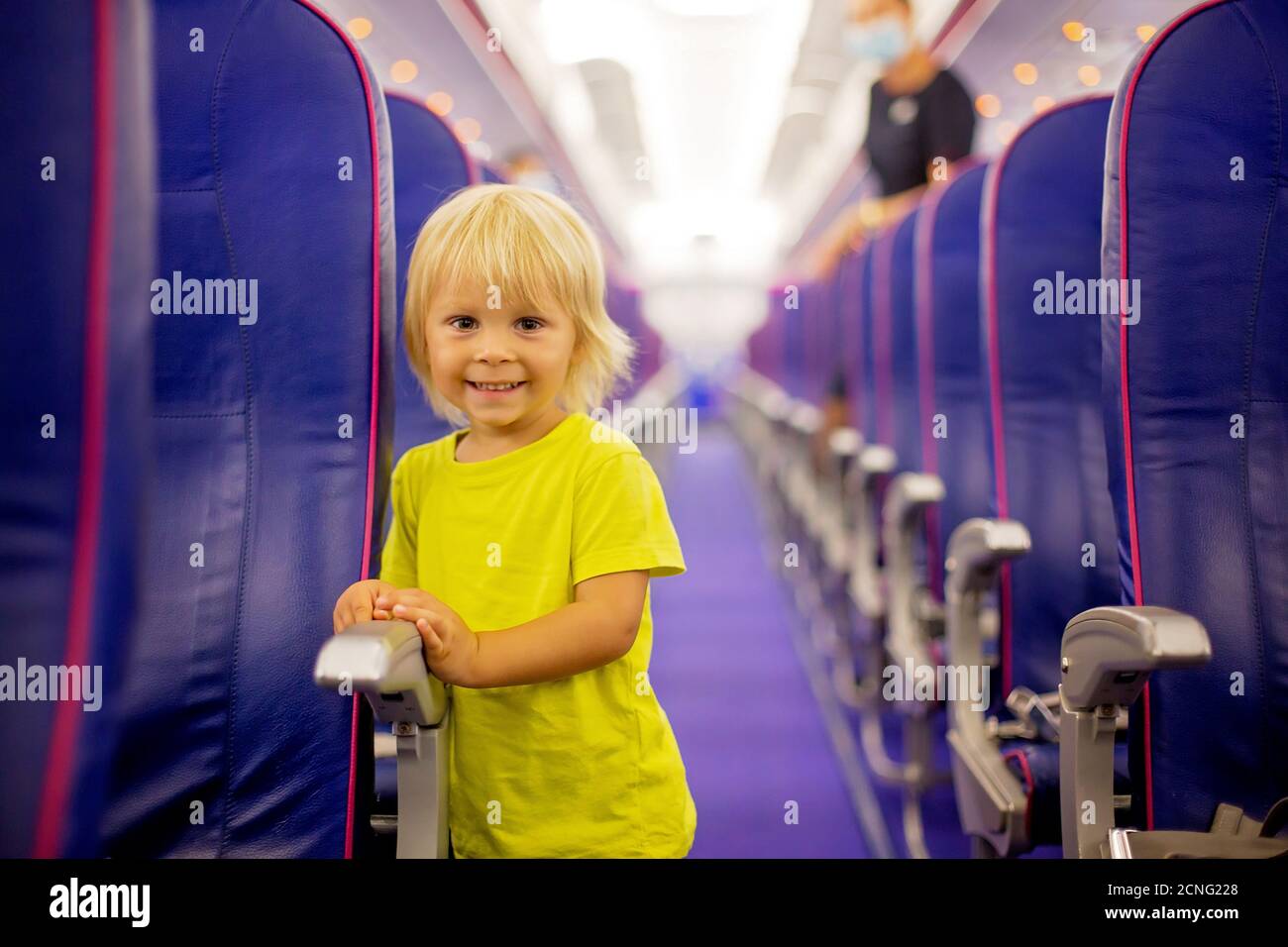 Airplane child cockpit hi-res stock photography and images - Alamy