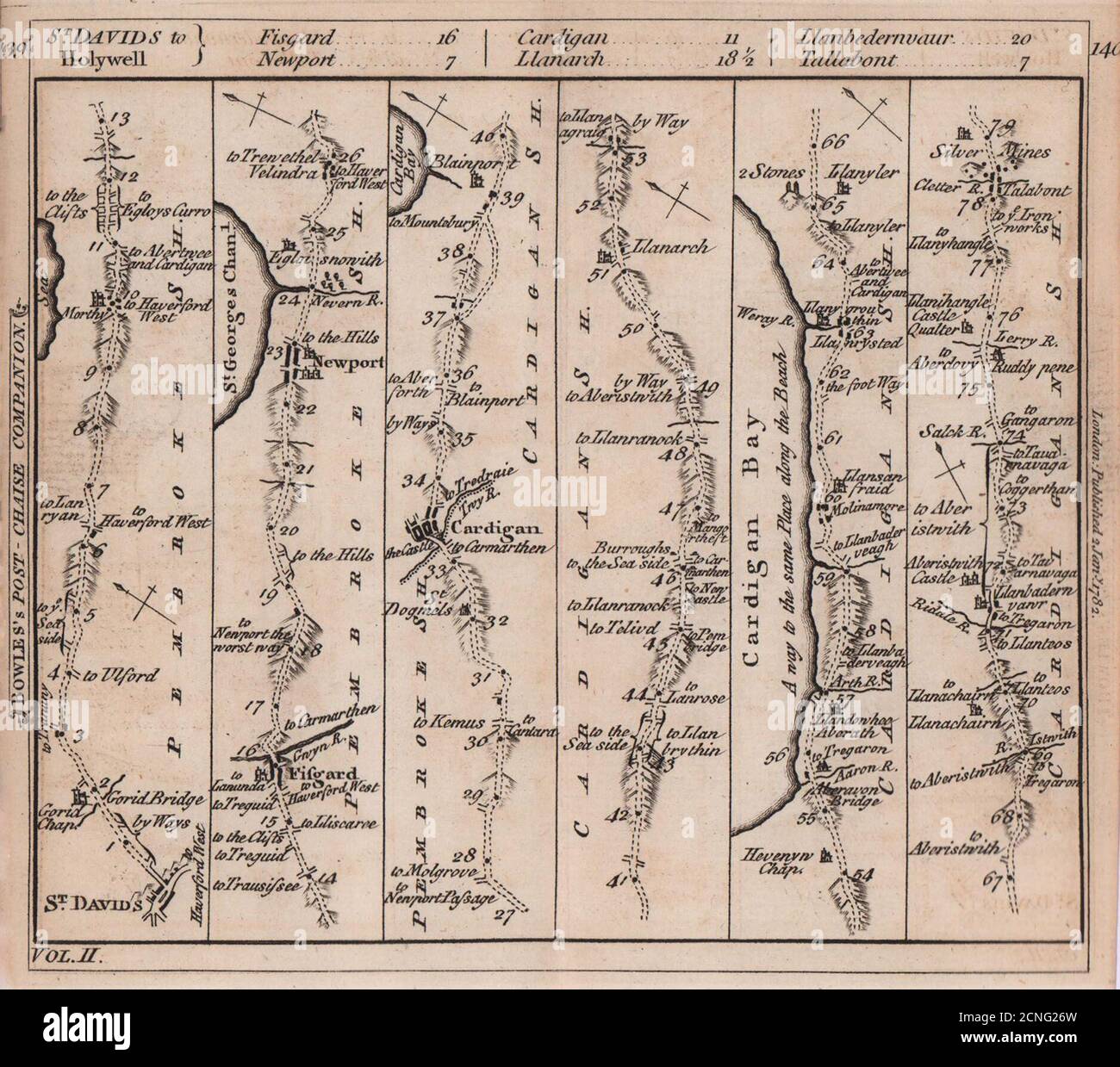 Aberystwyth map hi-res stock photography and images - Alamy