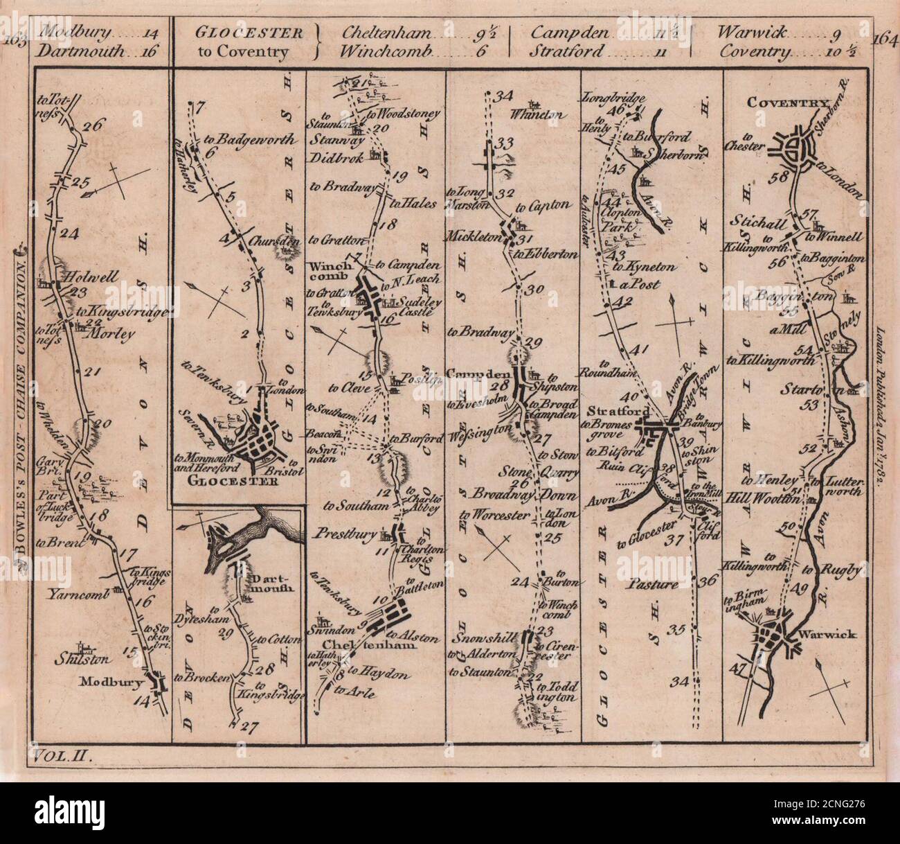 Cheltenham road map hi-res stock photography and images - Alamy