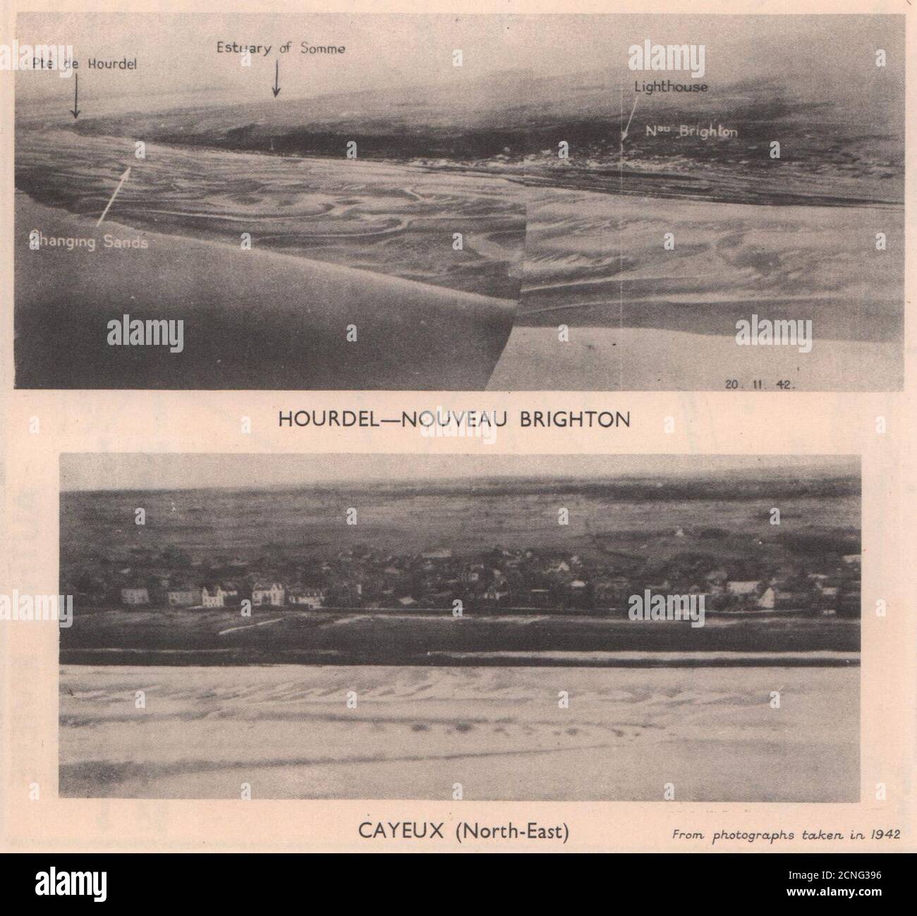 Hourdel-Nouveau Brighton. Cayeux, Somme. Admiralty intelligence photo ...