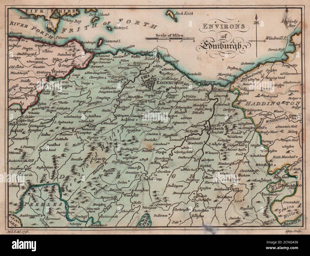 London 18th century environs map hi-res stock photography and images ...