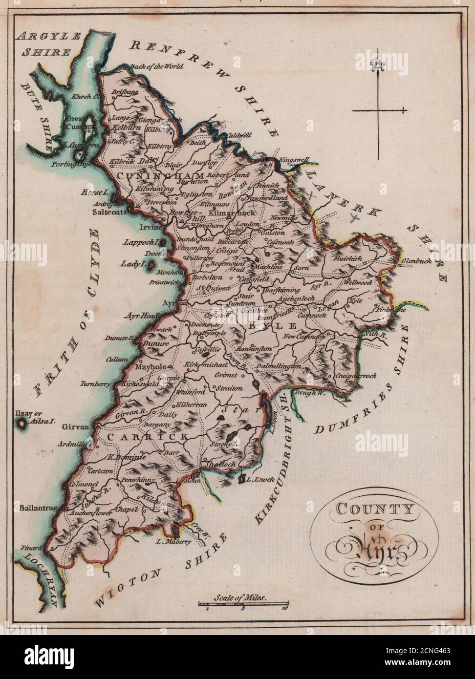 Old Ayrshire Map High Resolution Stock Photography and Images - Alamy