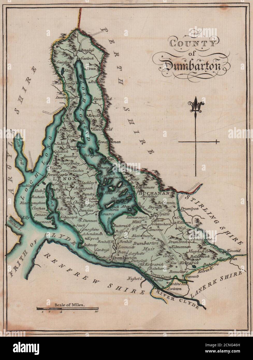 Dumbarton map hi-res stock photography and images - Alamy