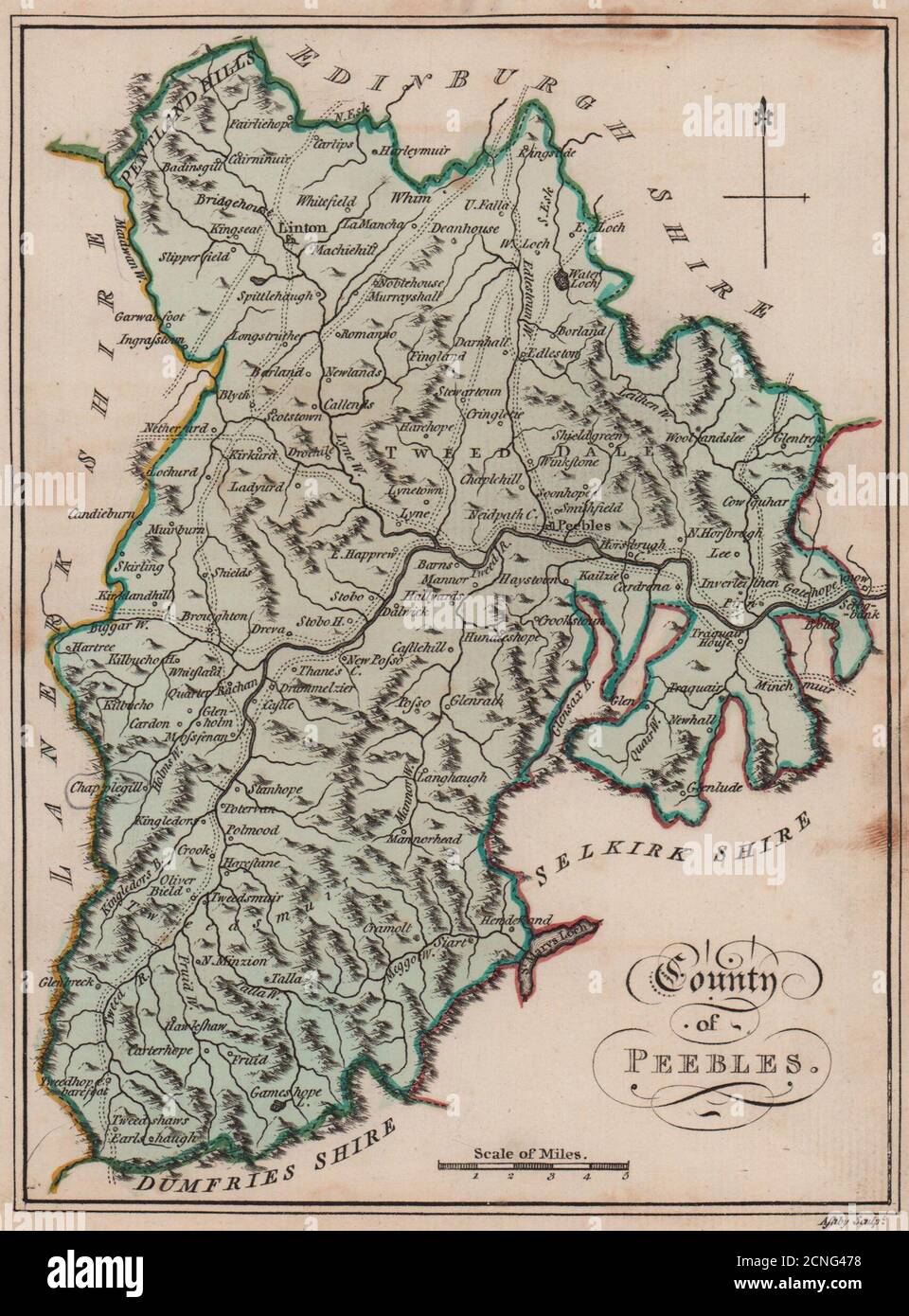 Map Of Peebles High Resolution Stock Photography and Images - Alamy