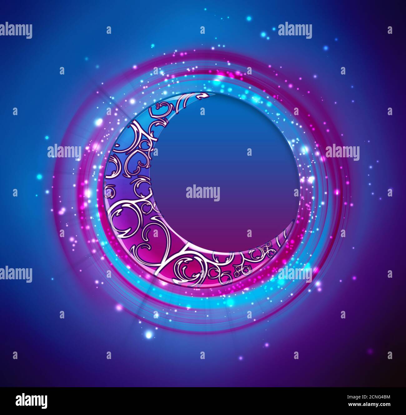 Crescent moon stars star hi-res stock photography and images - Alamy