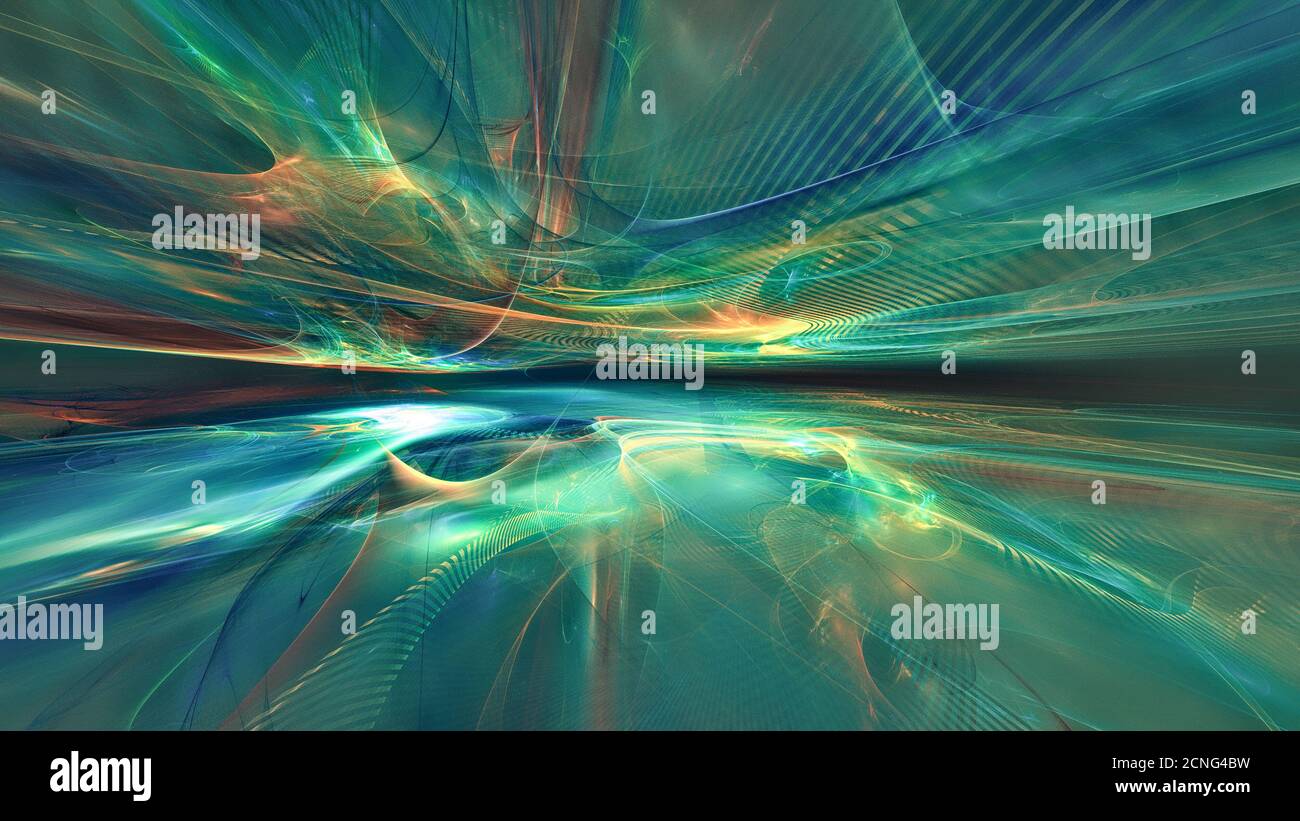 fractal landscape background Stock Photo - Alamy