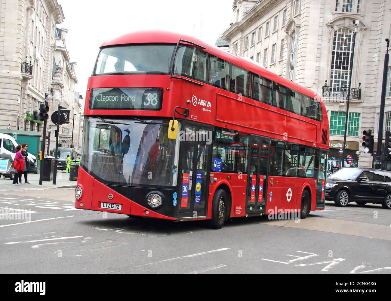 London red double Decker bus is seen at Piccadilly Circus Stock Photo - Alamy