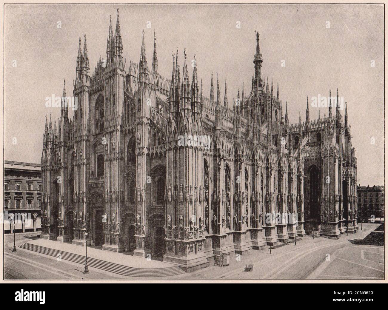 Milan Cathedral. Italy 1903 old antique vintage print picture Stock ...