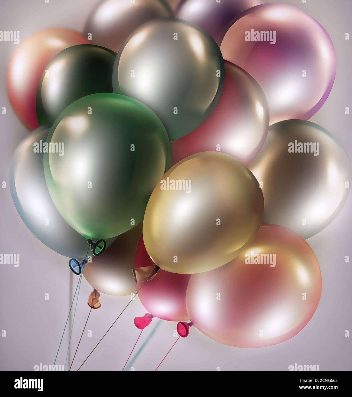 festive background with balloons Stock Photo - Alamy