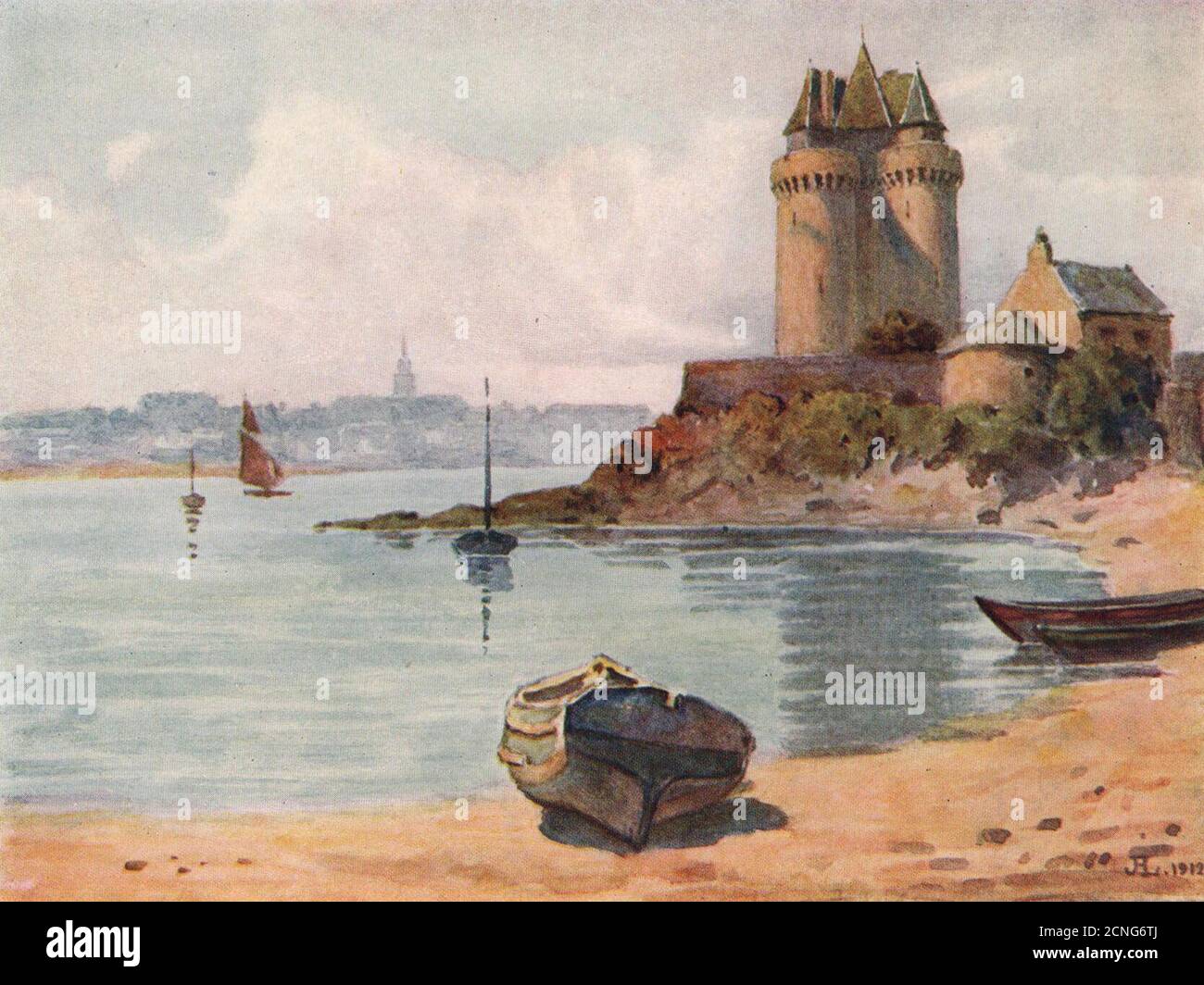 La Tour Solidor, St. Servan. Ille-et-Vilaine. Côte d'Émeraude 1912 old ...