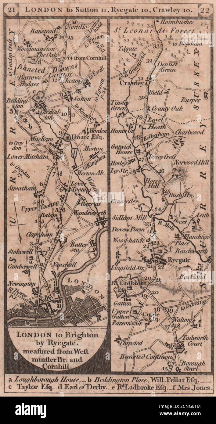 Map of ryegate hi-res stock photography and images - Alamy