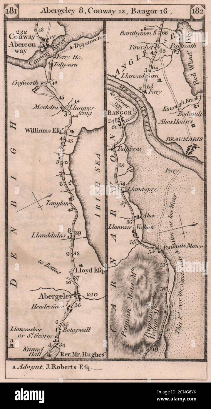 Map of holyhead hi-res stock photography and images - Alamy