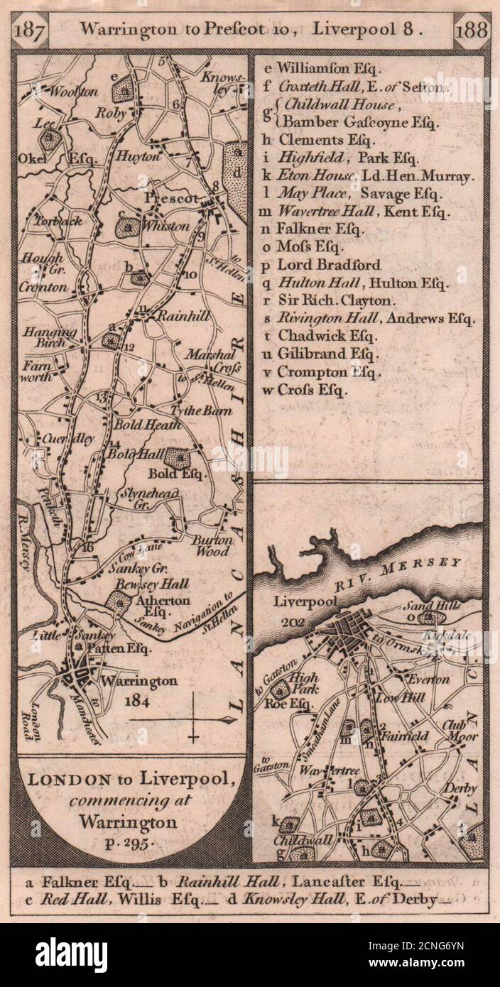 Map of prescot hi-res stock photography and images - Alamy