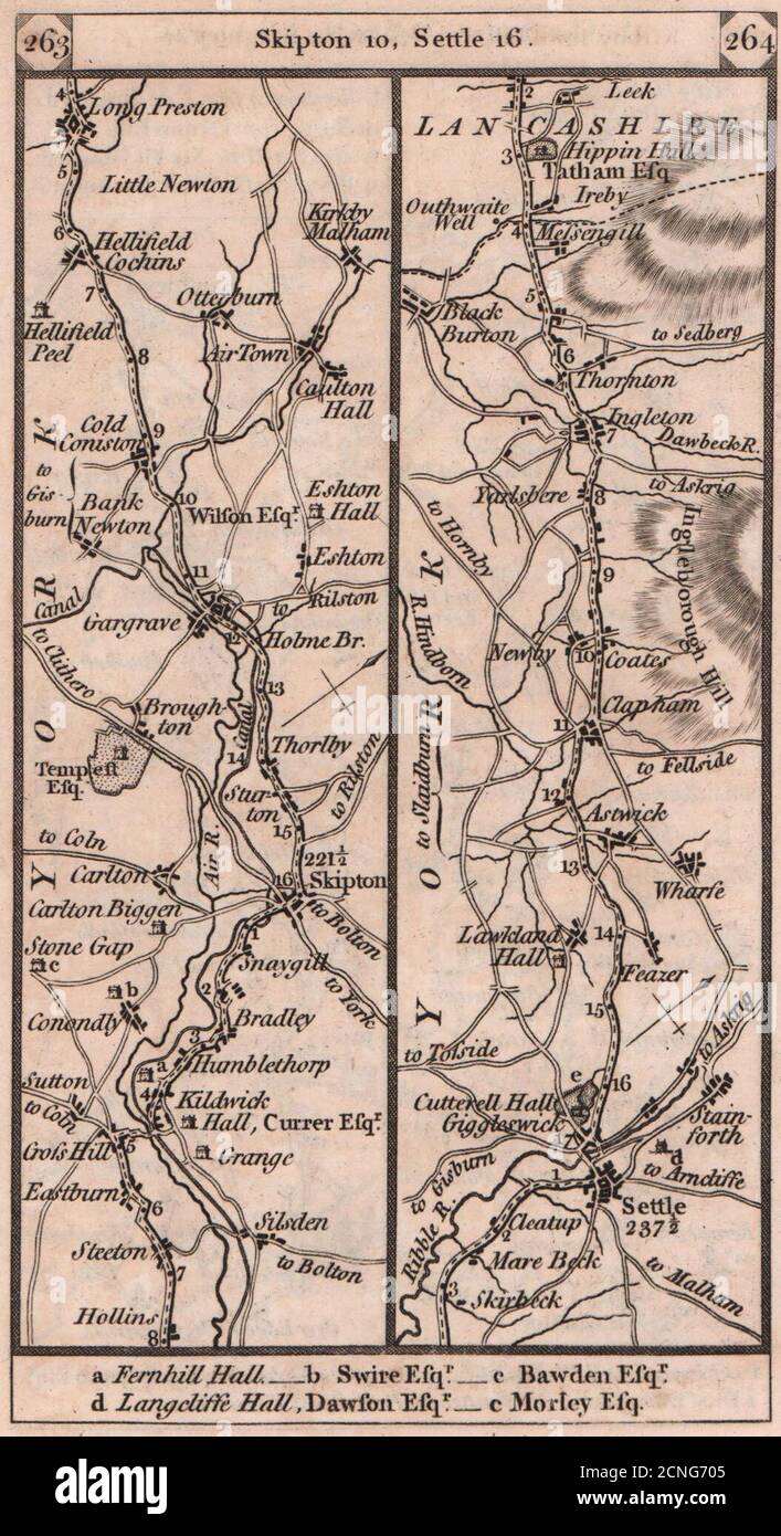 Gargrave map hi-res stock photography and images - Alamy