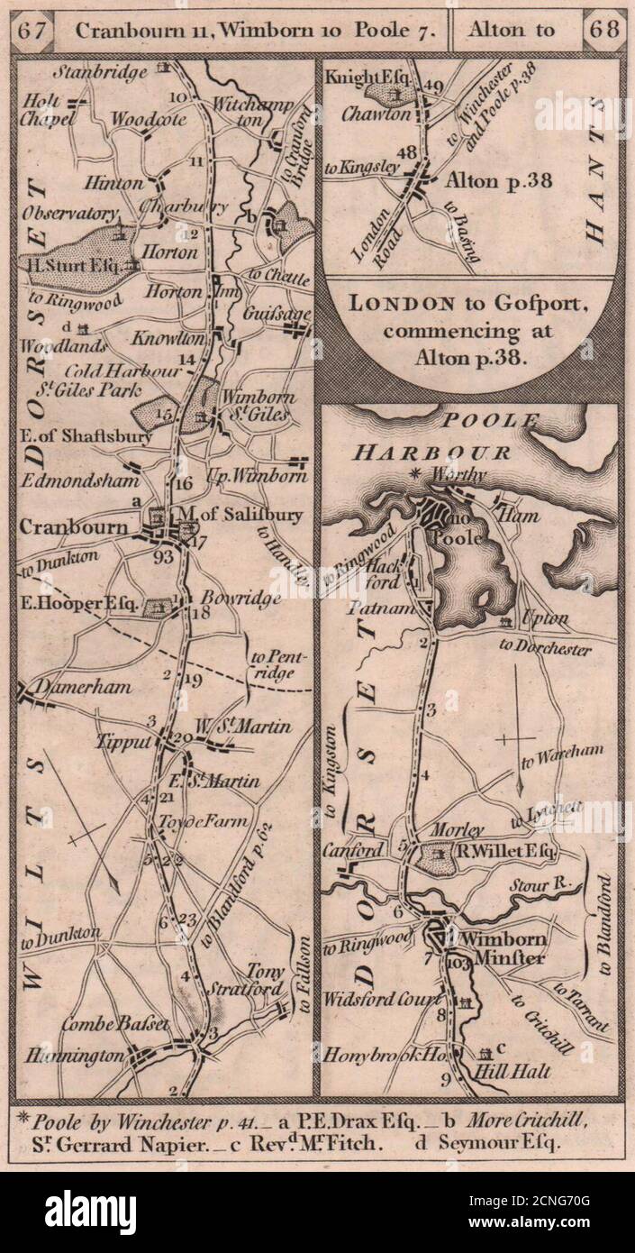 Wimborne minster map hi-res stock photography and images - Alamy