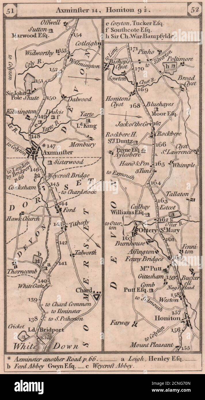 Map of axminster hi-res stock photography and images - Alamy