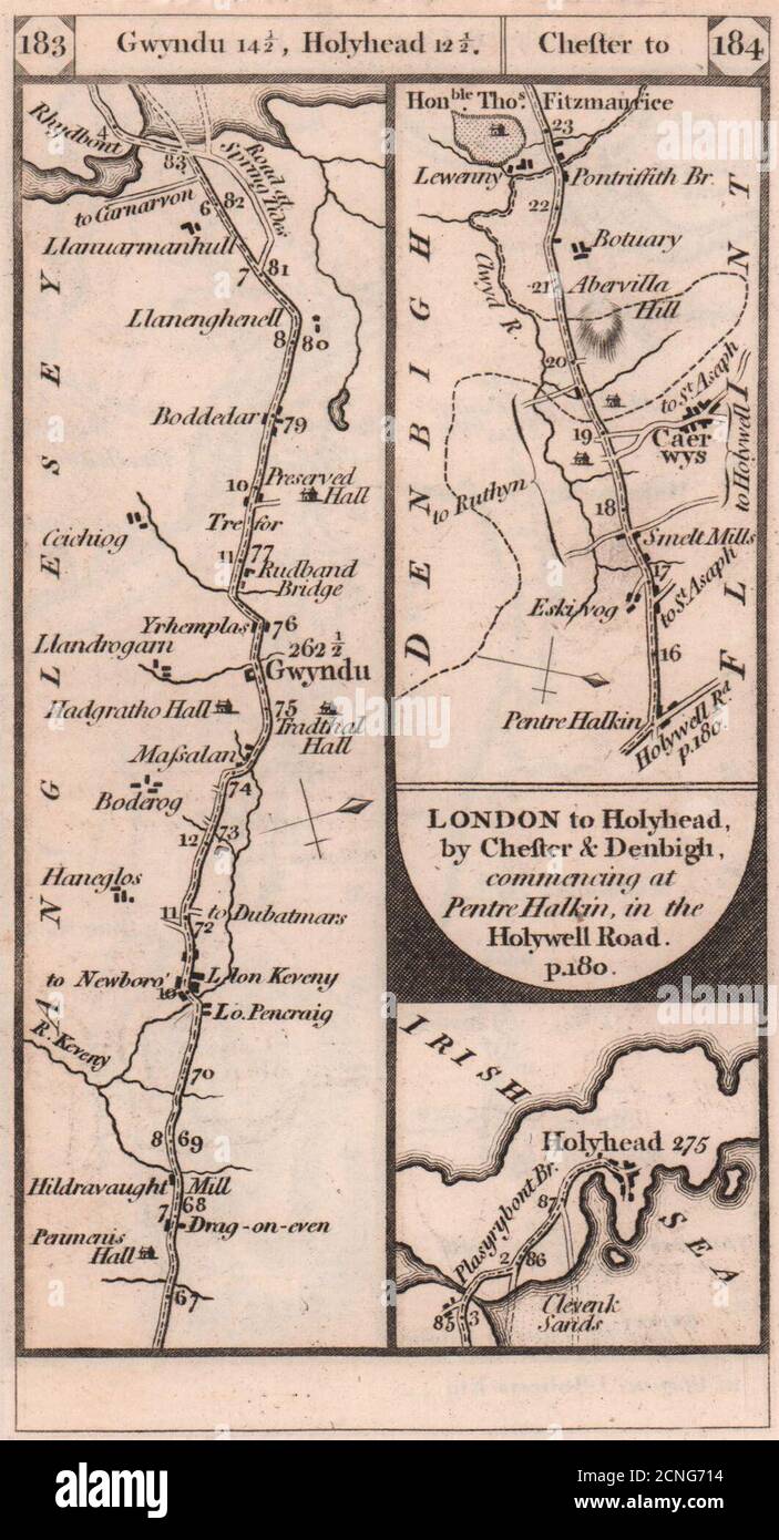 Map of holyhead hi-res stock photography and images - Alamy