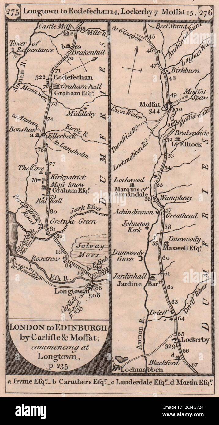 Lockerbie scotland map hi-res stock photography and images - Alamy