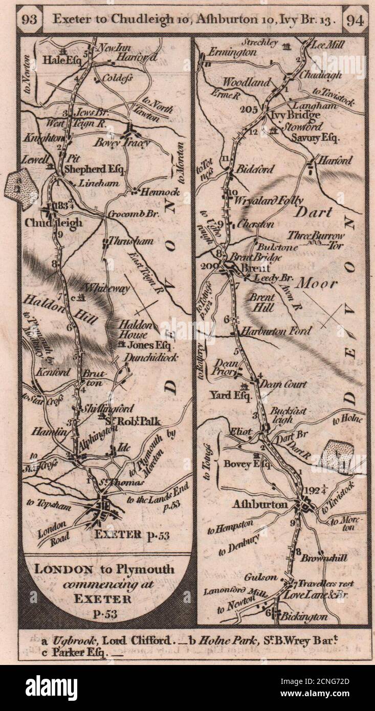 Ivybridge map hi-res stock photography and images - Alamy