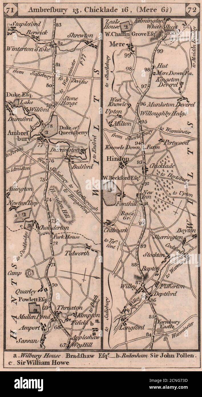 Map of amesbury hi-res stock photography and images - Alamy