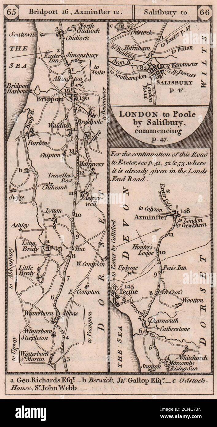 Map of axminster hi-res stock photography and images - Alamy